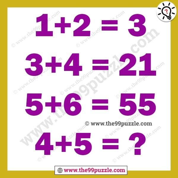 500+ Tricky Math Puzzles with Answer - The 99 Puzzle